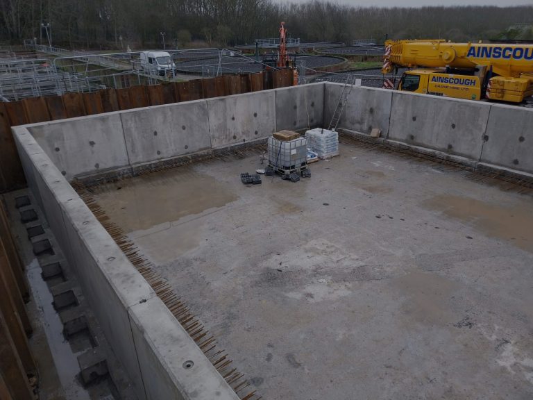 Precast Concrete Storm Overflow Tank Installation | Beresfords Flooring
